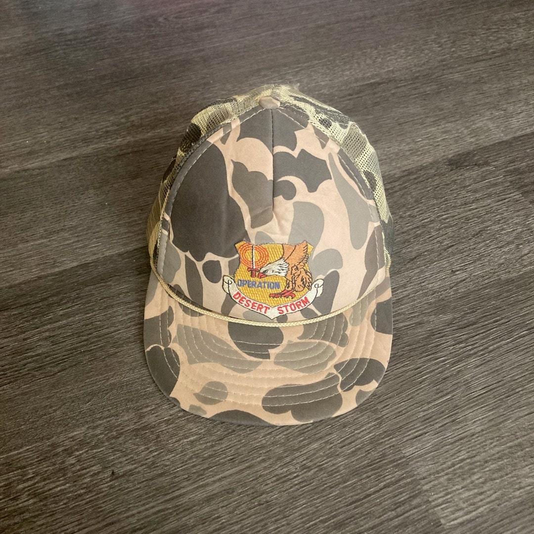 Vintage Desert Storm Soft Bill Camo Trucker Hat OSFA - Etsy