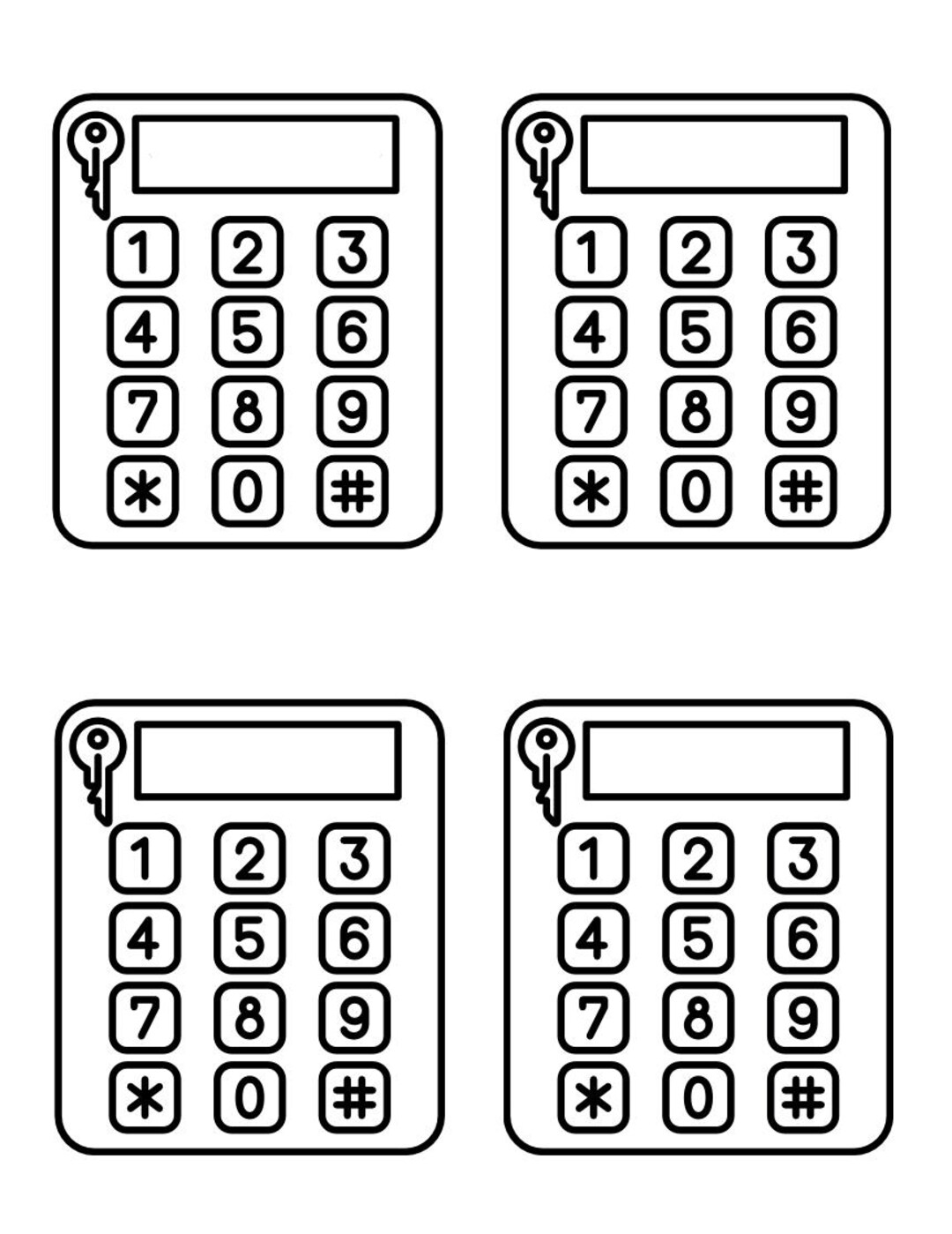 Keypad Printable - Etsy