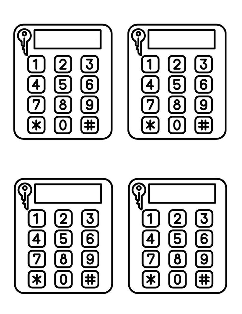 Keypad Printable - Etsy