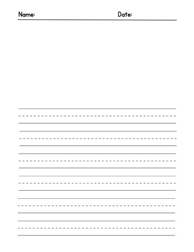 Blank Writing Template With Illustration - Etsy