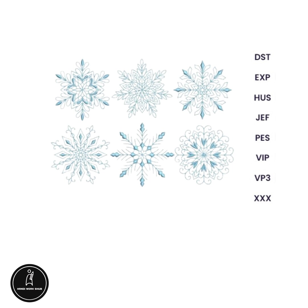 Snowflakes Embroidery Design Embroidery Christmas Embroidery Designs ...