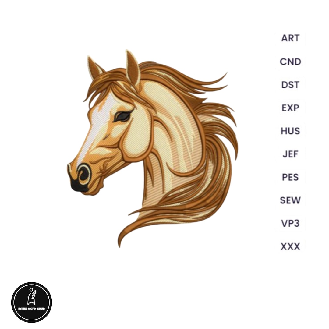 Horse Head Embroidery Design Embroidery Horses Embroidery Designs Horse ...