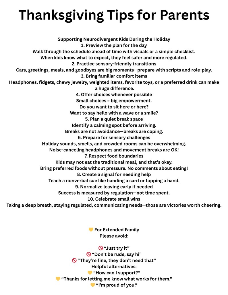 Thanksgiving Social Story for Neurodivergent Kids | Autism ADHD Holiday ...