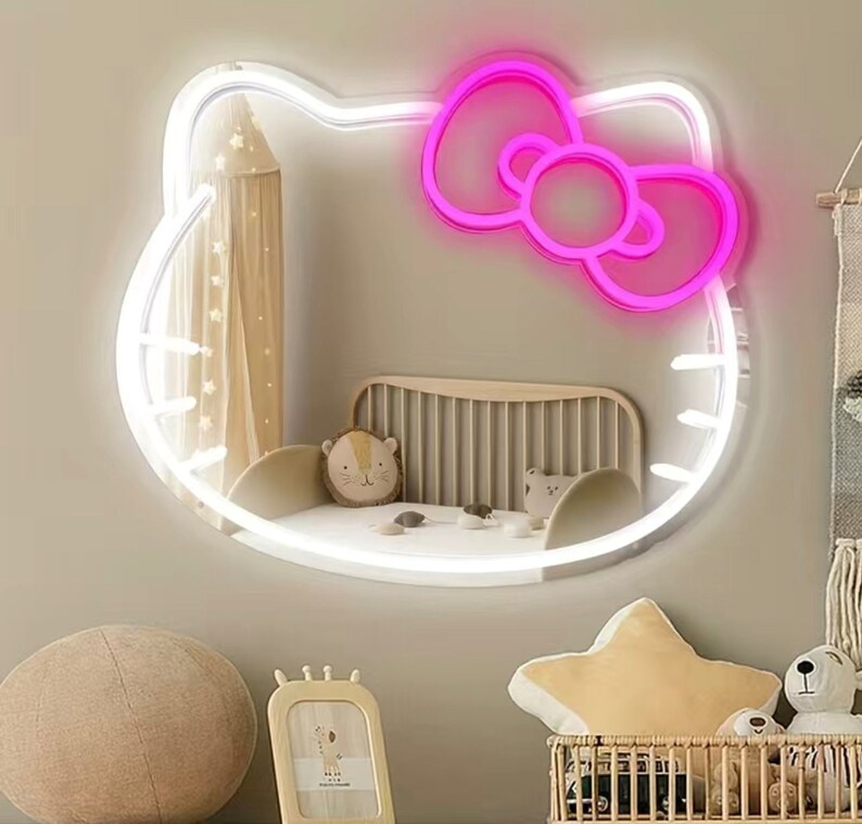 Hello Kitty LED Mirror - Etsy