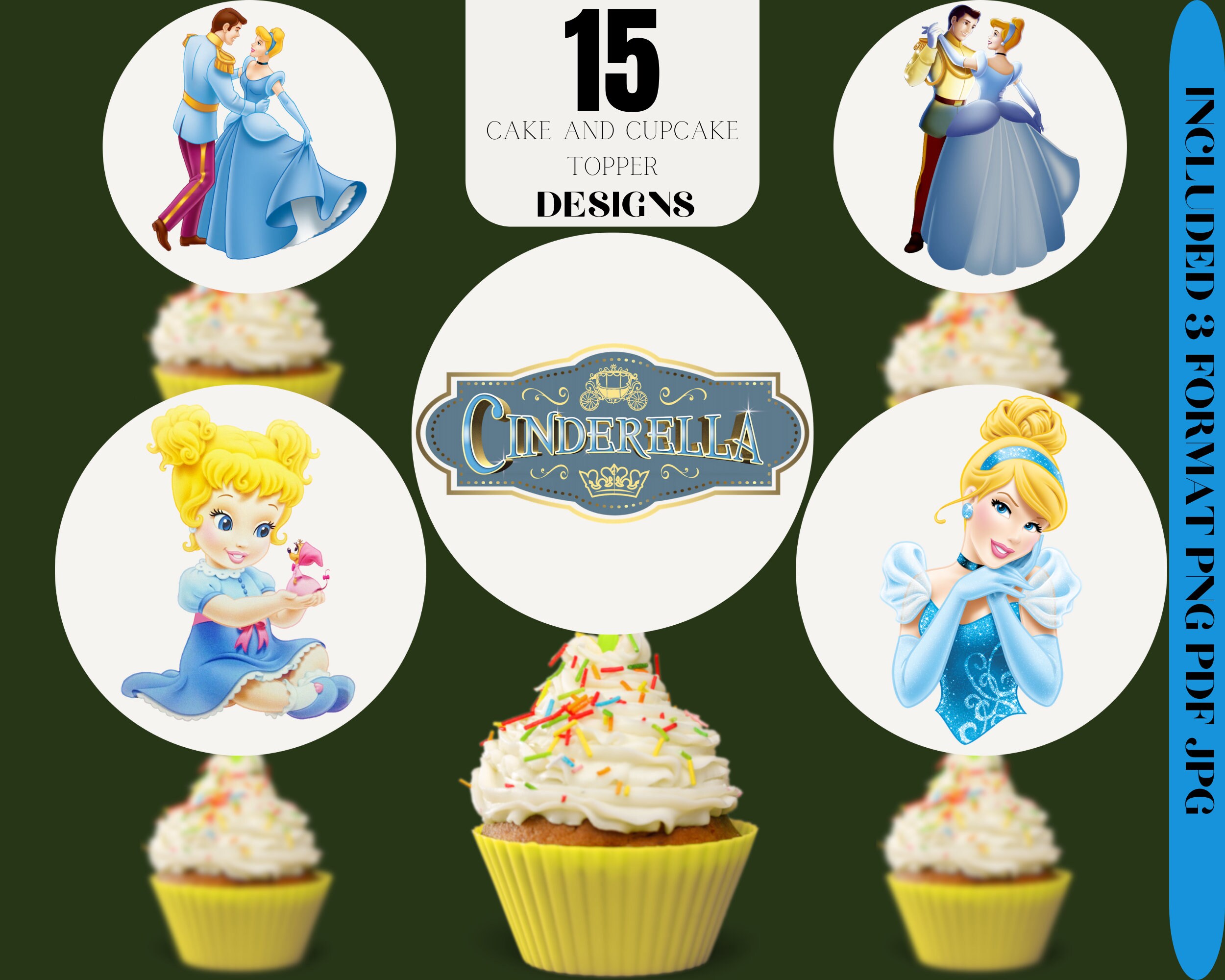 Cinderella Clipart Mega Pack: PNG, SVG, Font (digital Download) - Etsy