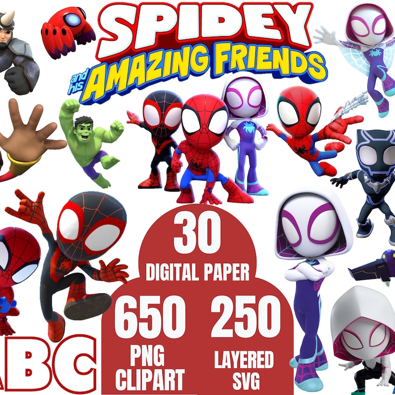 Spidey and His Amazing Friends Png - Etsy