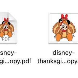 Turkey Minnie Mouse Thanksgiving Clipart: Layered SVG, PNG, PDF ...