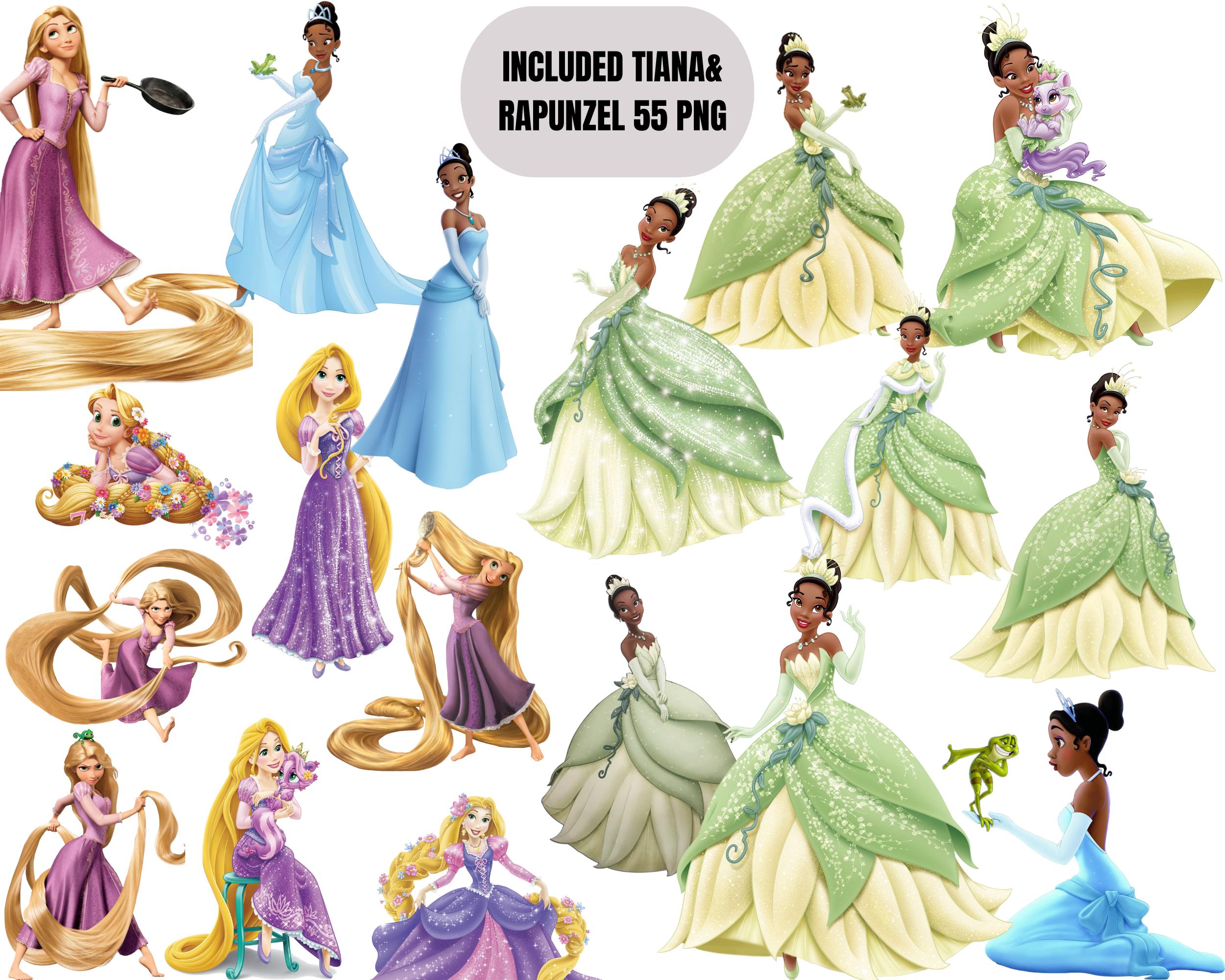 Princess PNG Cliparts Bundle, Princesses PNG Cartoon Sublimation ...