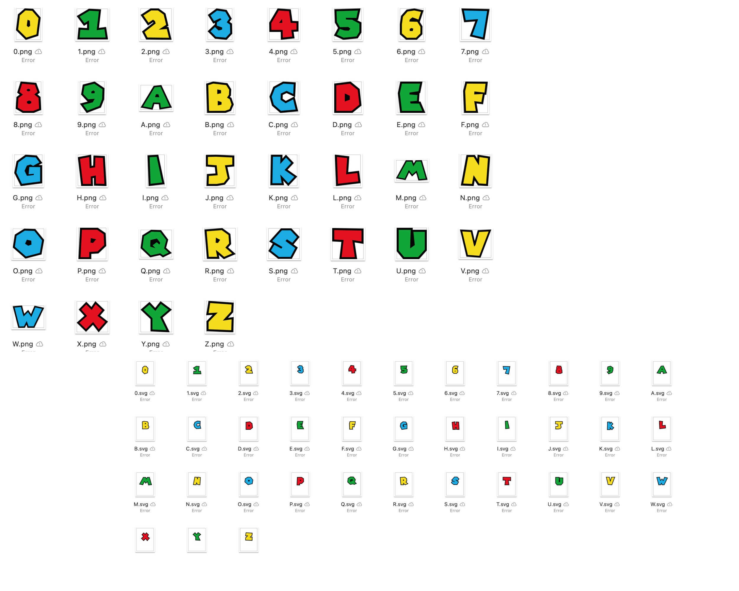 Mario Clipart Bundle: Alphabet, SVG Cut Files (digital Download) - Etsy UK