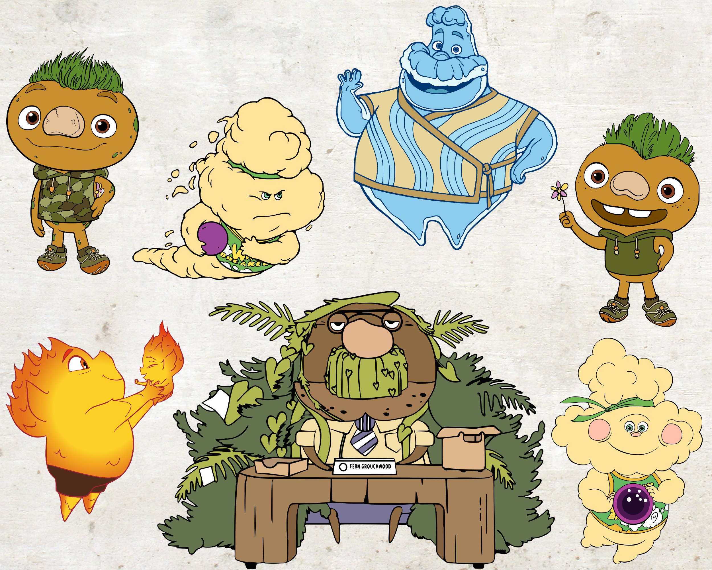 Elemental Svg, Elemental Clipart Set, Elemental Png Clipart, Elemental ...