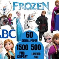 Frozen Svg - Etsy