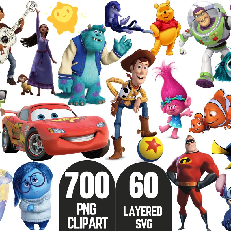 Pixar Svg Files - Etsy