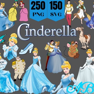 Cinderella Clipart Bundle: PNG, SVG (digital Download) - Etsy