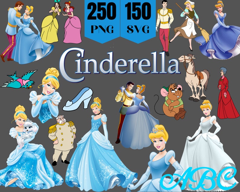 Paquete de imágenes prediseñadas de Cenicienta: PNG, SVG (descarga ...