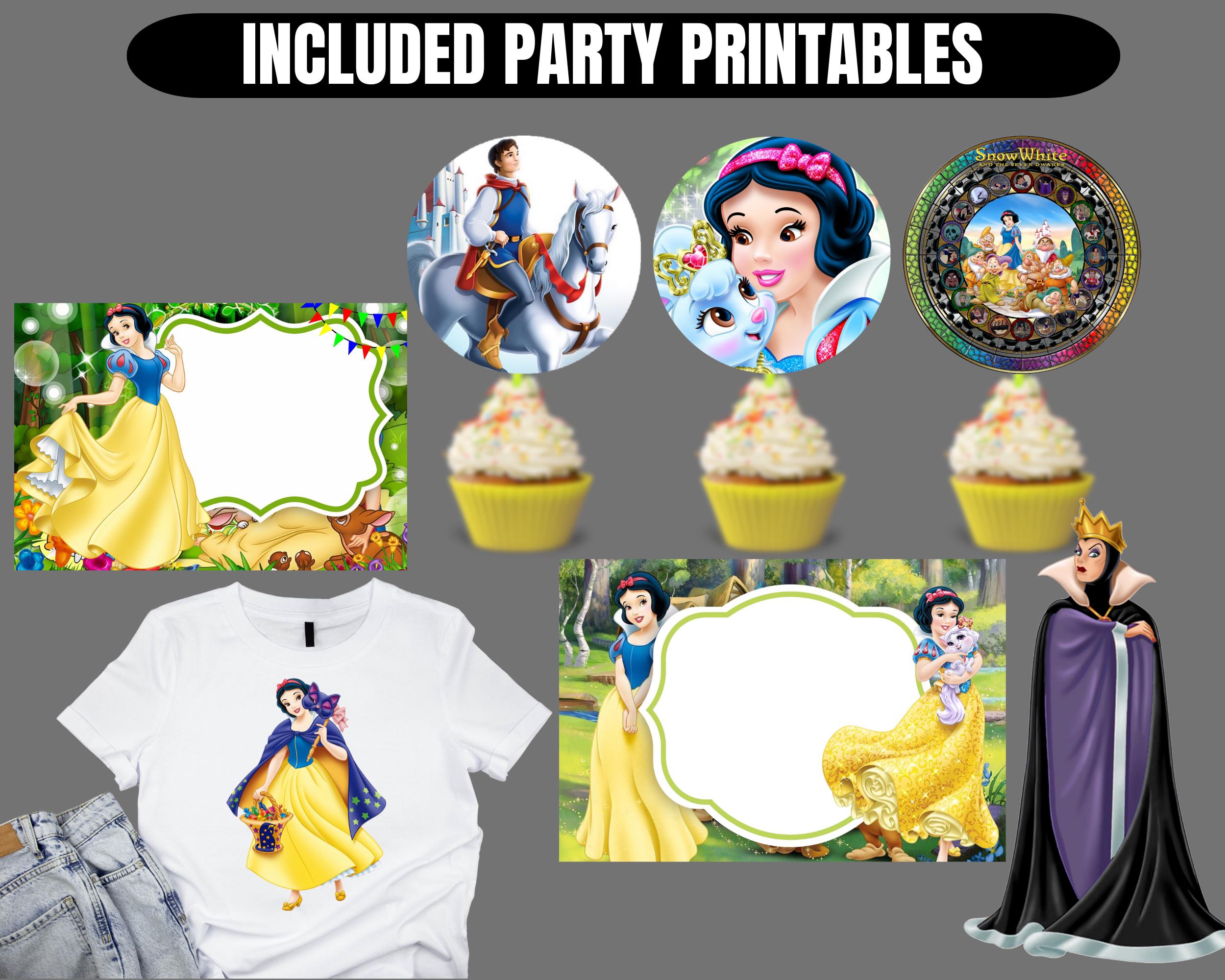 Snow White Clipart Bundle: PNG, SVG, Digital Paper (digital Download ...