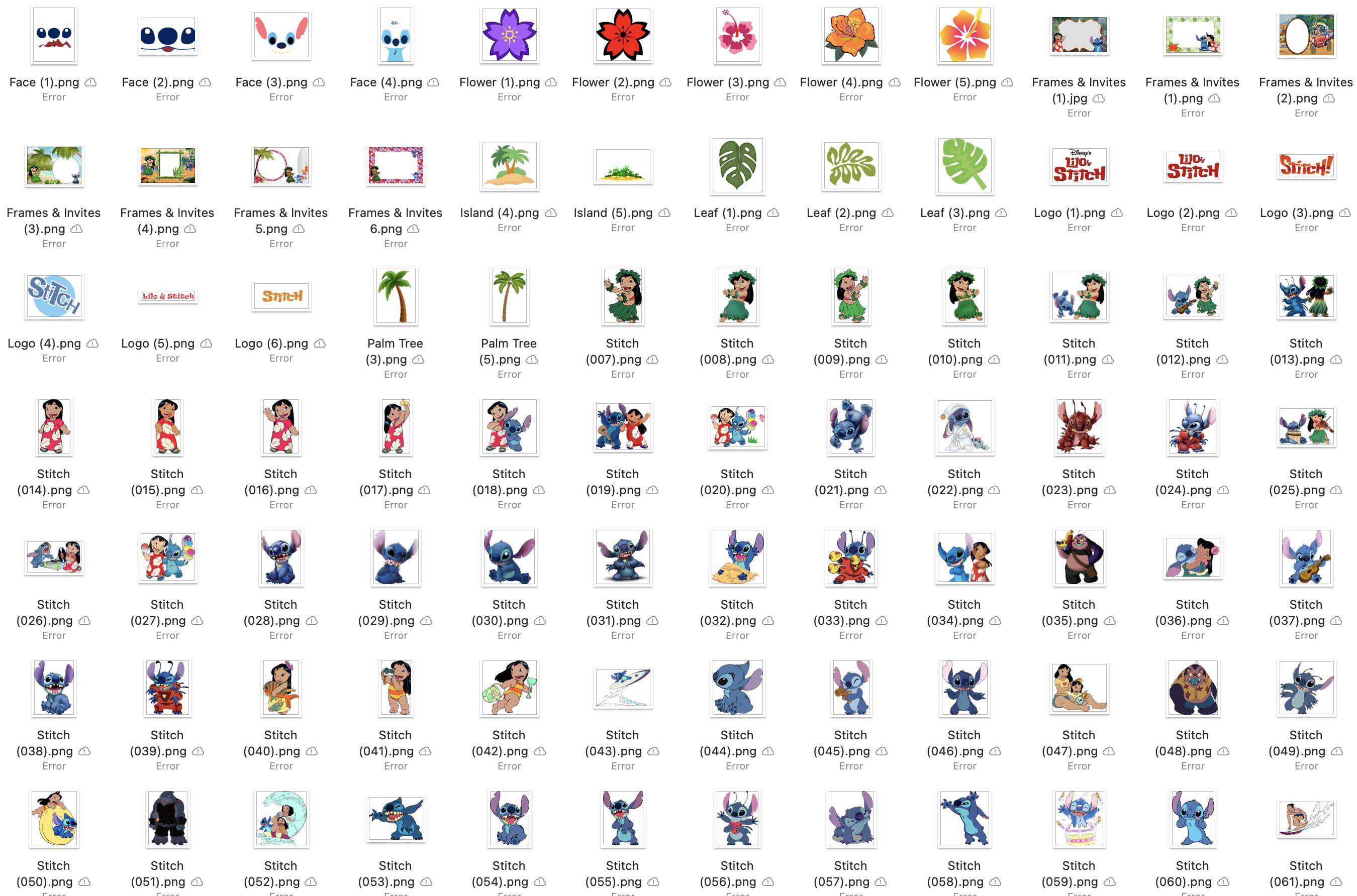 Stitch Clipart Bundle: Lilo and Stitch SVG PNG (digital Download) - Etsy
