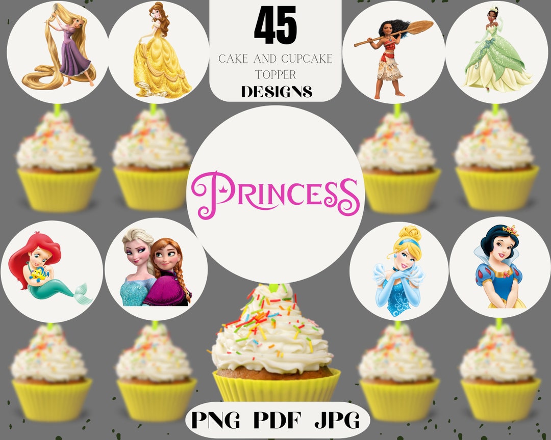 Princess Cake Topper Png, Princess Printful, Princess Cake Topper Png ...