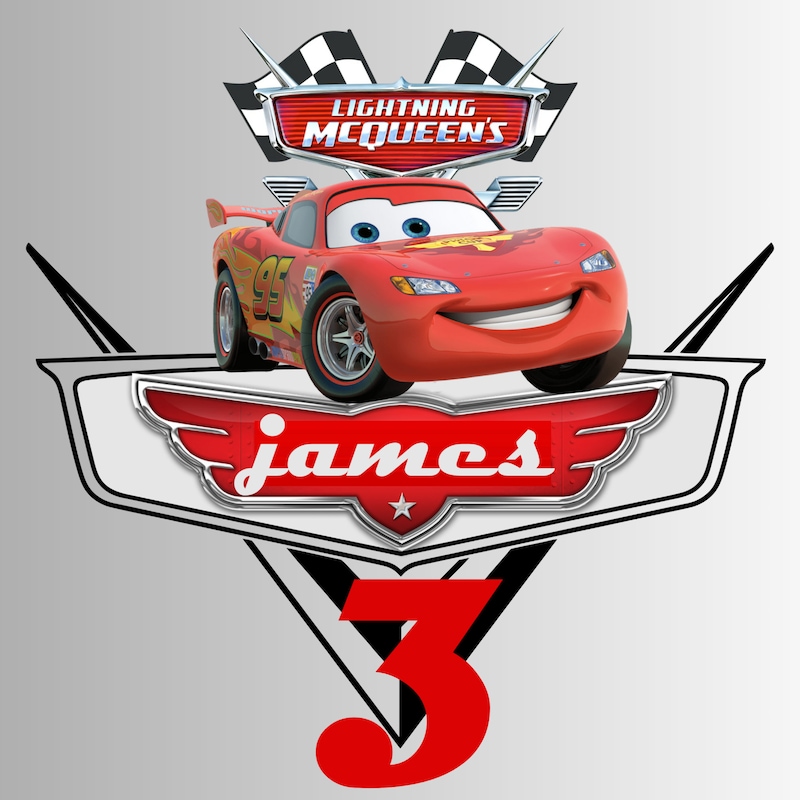 Customized Lightning Mcqueen Stickers - Etsy