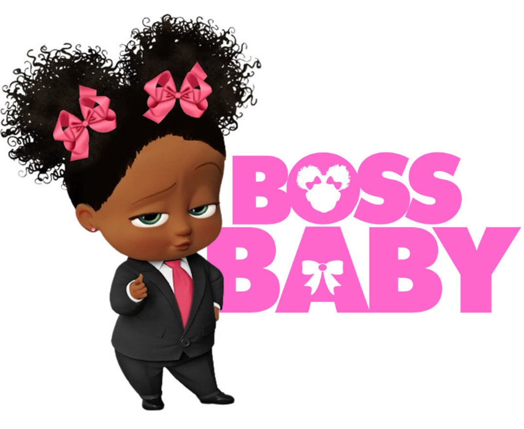 Boss Baby Afro Girl Png Clipart Digital Download Transparent - Etsy ...