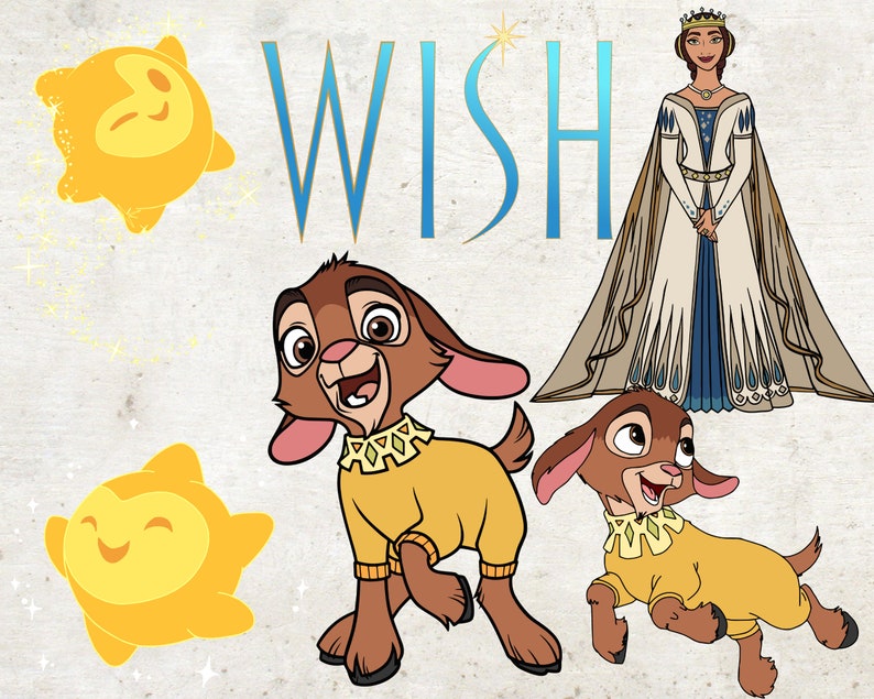 Wish Clipart Set, Wish Movie Png Bundle, Wish Layered Svg Cut Files for ...