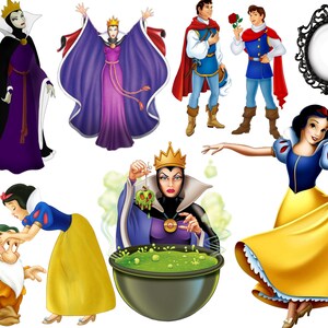 Snow White Clipart Bundle: Princess PNG Images (digital Download) - Etsy