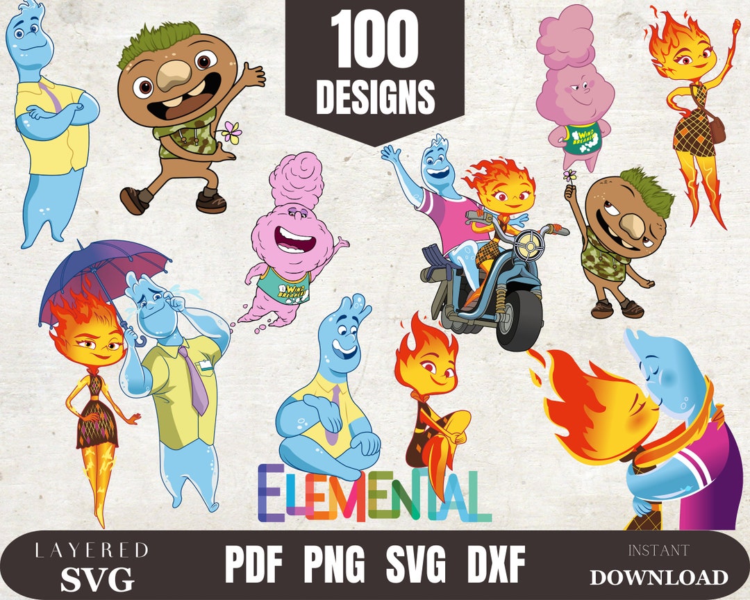 Elemental Svg, Elemental Clipart Set, Elemental Png Clipart, Elemental ...