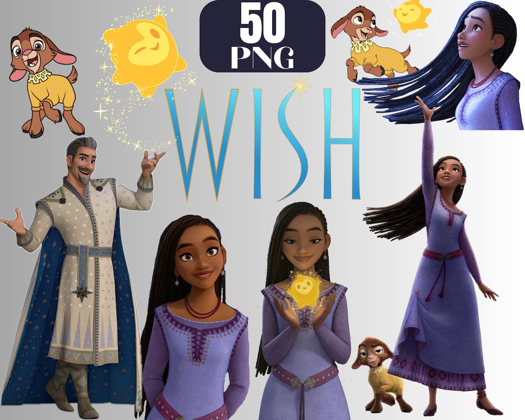 Wish Movie PNG Clipart Bundle: Asha, King Magnifico (digital Download ...