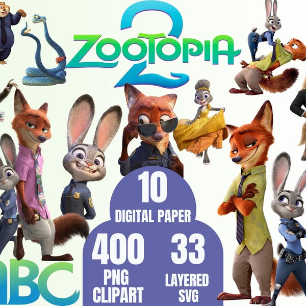 Png zootopia 2 - Etsy España