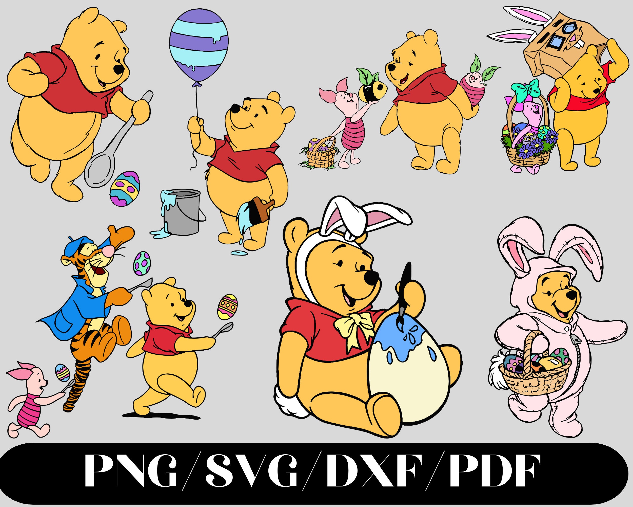 Baby Winnie the Pooh SVG Bundle, Baby Winnie the Pooh PNG, Baby Pooh ...