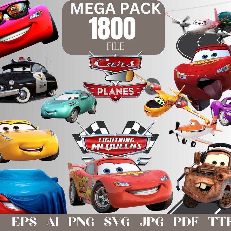 Lightning Mcqueen Decal Stickers - Etsy