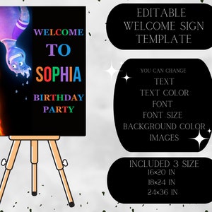 Elemental Welcome Sign, Movies Welcome Sign, Printab Le , Customizeable ...