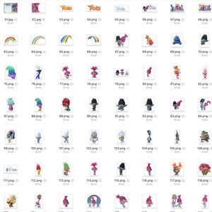 Trolls Clipart Bundle: PNG, SVG, Digital Paper (digital Download) - Etsy