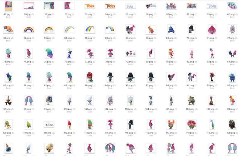 Trolls Clipart Bundle: PNG, SVG, Digital Paper (digital Download) - Etsy