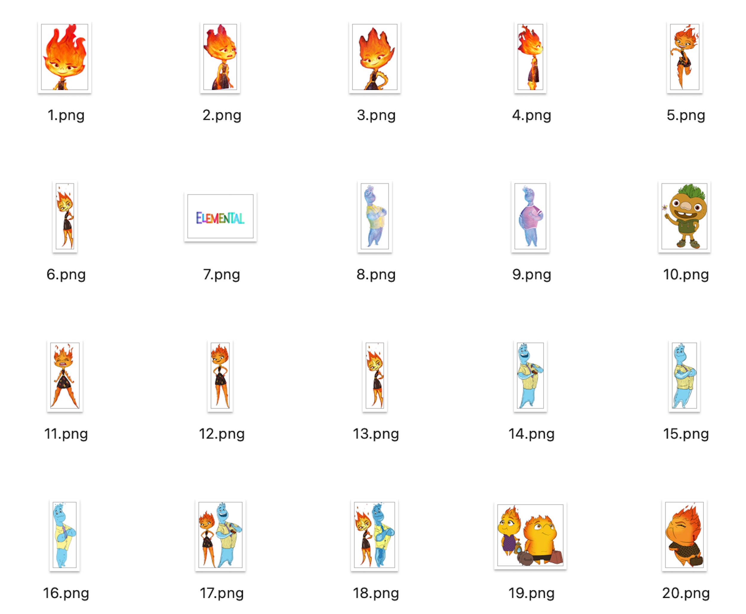 Elemental Png Clipart Bundle Descarga digital para Cake Topper - Etsy ...