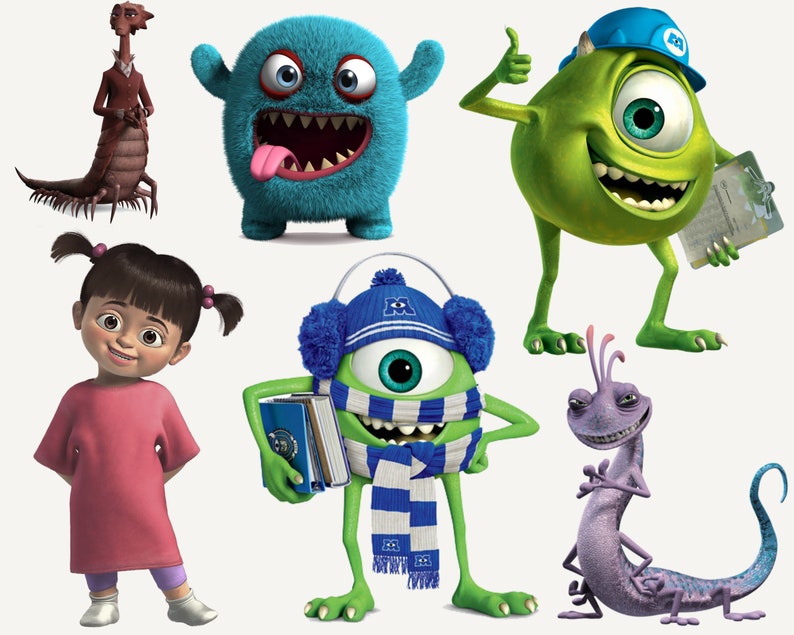 Monsters Inc Clipart Bundle: PNG & Layered SVG (digital Download) - Etsy