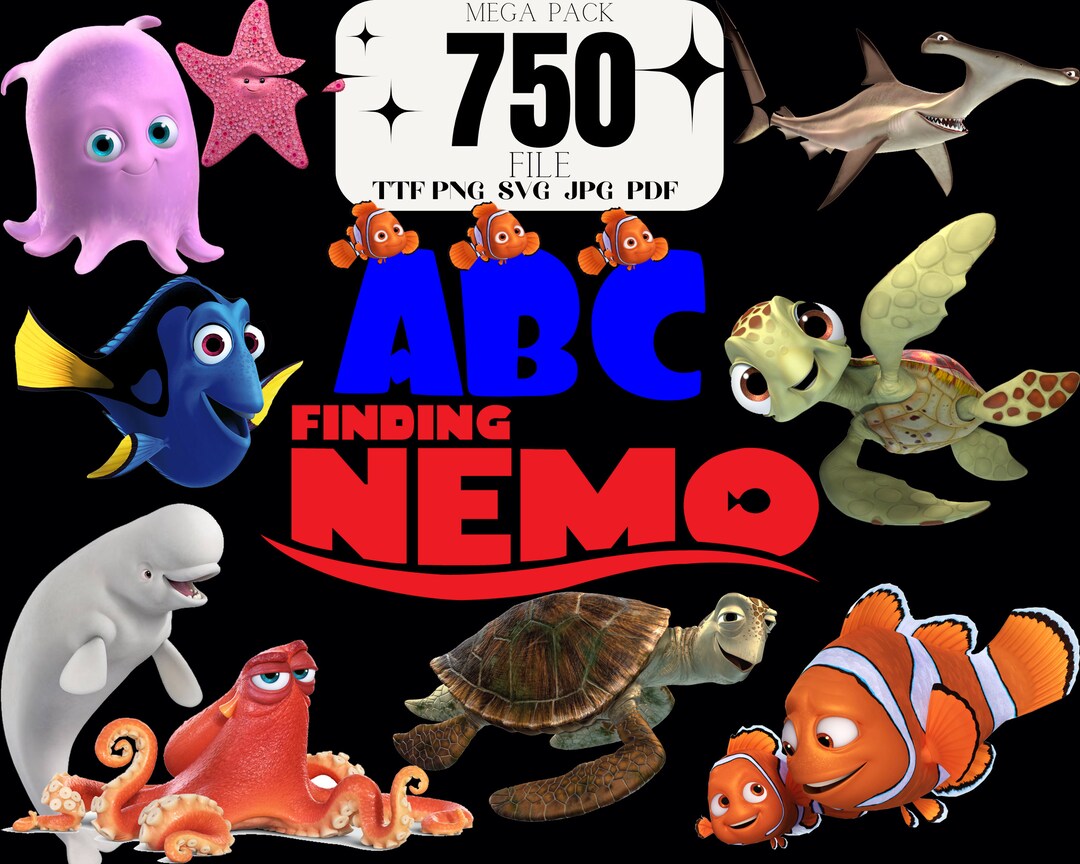 Finding Nemo Png Clipart, Nemo Layered Svg Cut File for Cricut, Nemo ...