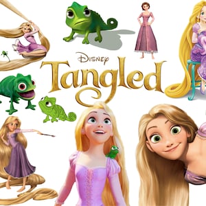 Rapunzel Clipart Bundle: Tangled PNG SVG Graphics (digital Download) - Etsy