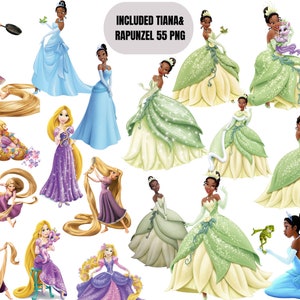 Princess PNG Clipart Bundle (digital Download) - Etsy