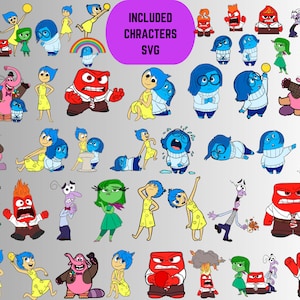 Inside Out 2 Clipart PNG, Inside Out SVG, Inside Out 2 papel digital ...