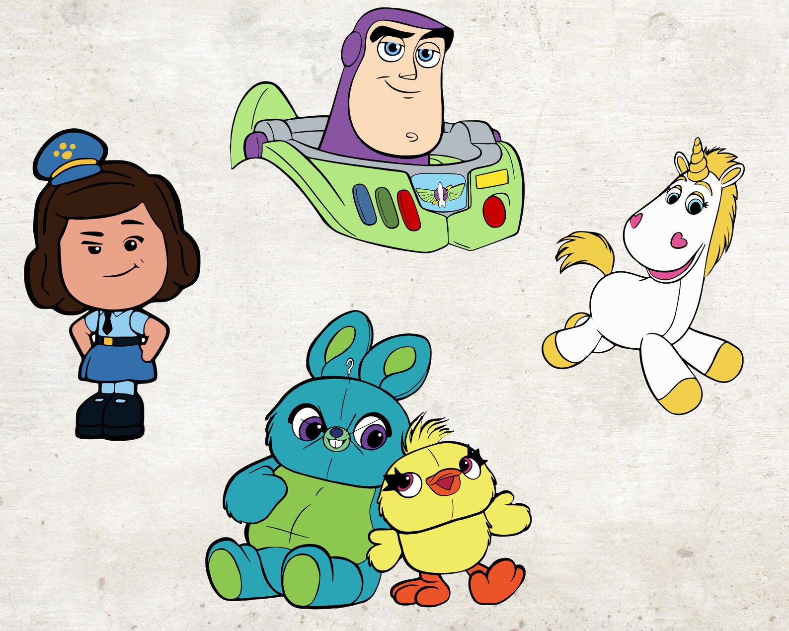 Toy Story Clipart: Buzz Lightyear, Woody, Jessie (digital Download) - Etsy