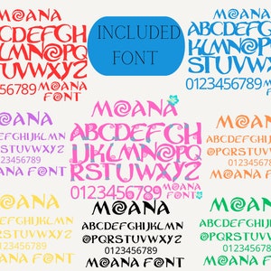 Moana Clipart Mega Pack: PNG, SVG, Font (digital Download) - Etsy