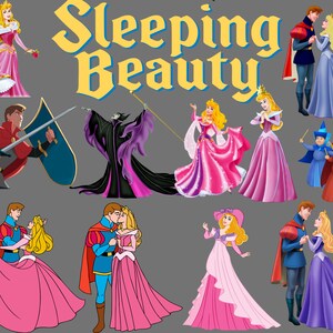 Sleeping Beauty Clipart Bundle: Aurora PNG SVG (digital Download) - Etsy