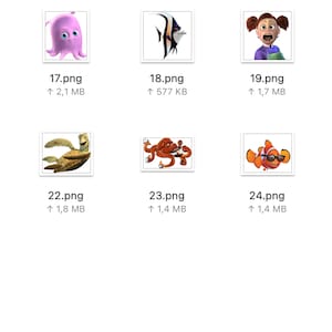 Finding Nemo PNG Clipart Bundle: 25 Digital Images (digital Download ...