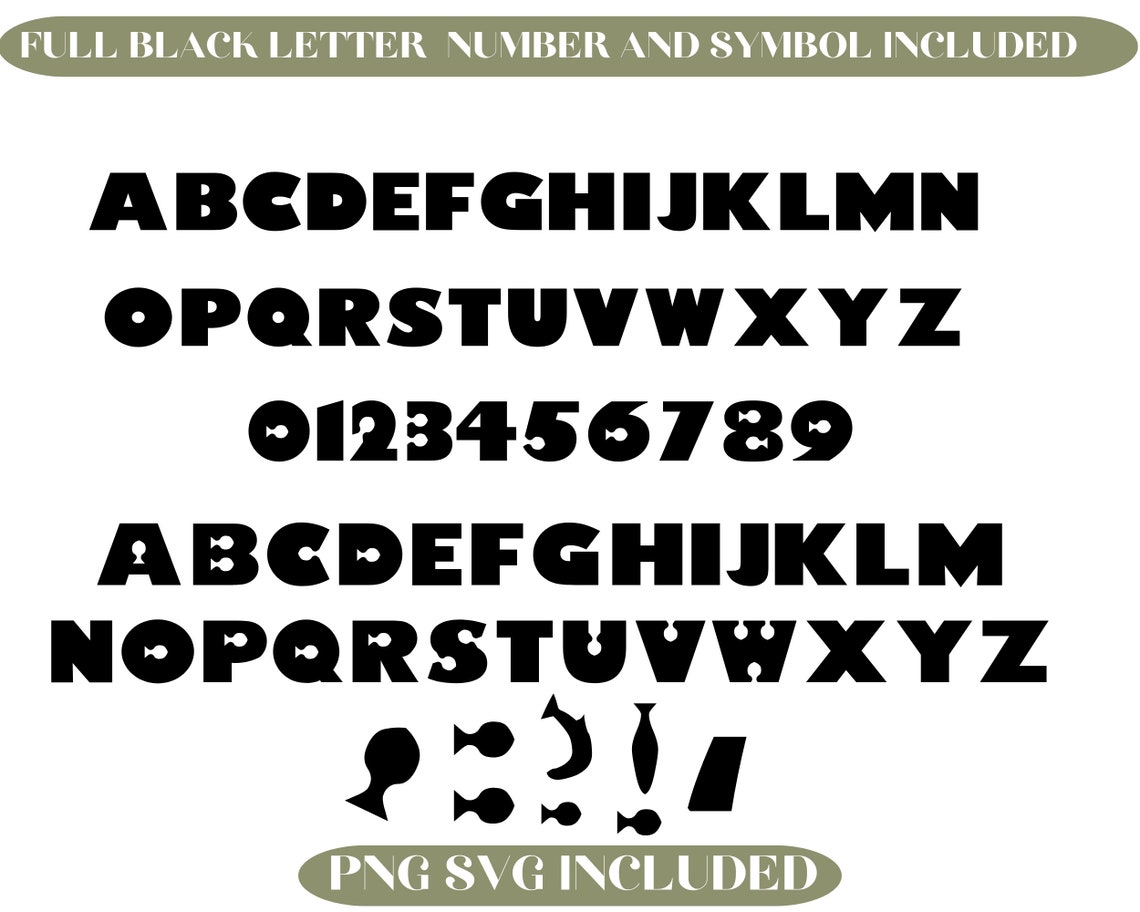 Finding Nemo Font: Letters, Numbers, SVG, PNG, TTF (digital Download ...