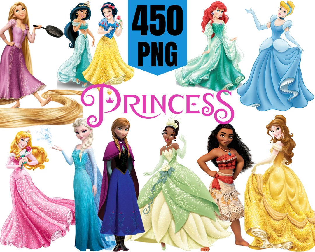 Princess PNG Clipart Bundle (digital Download) - Etsy