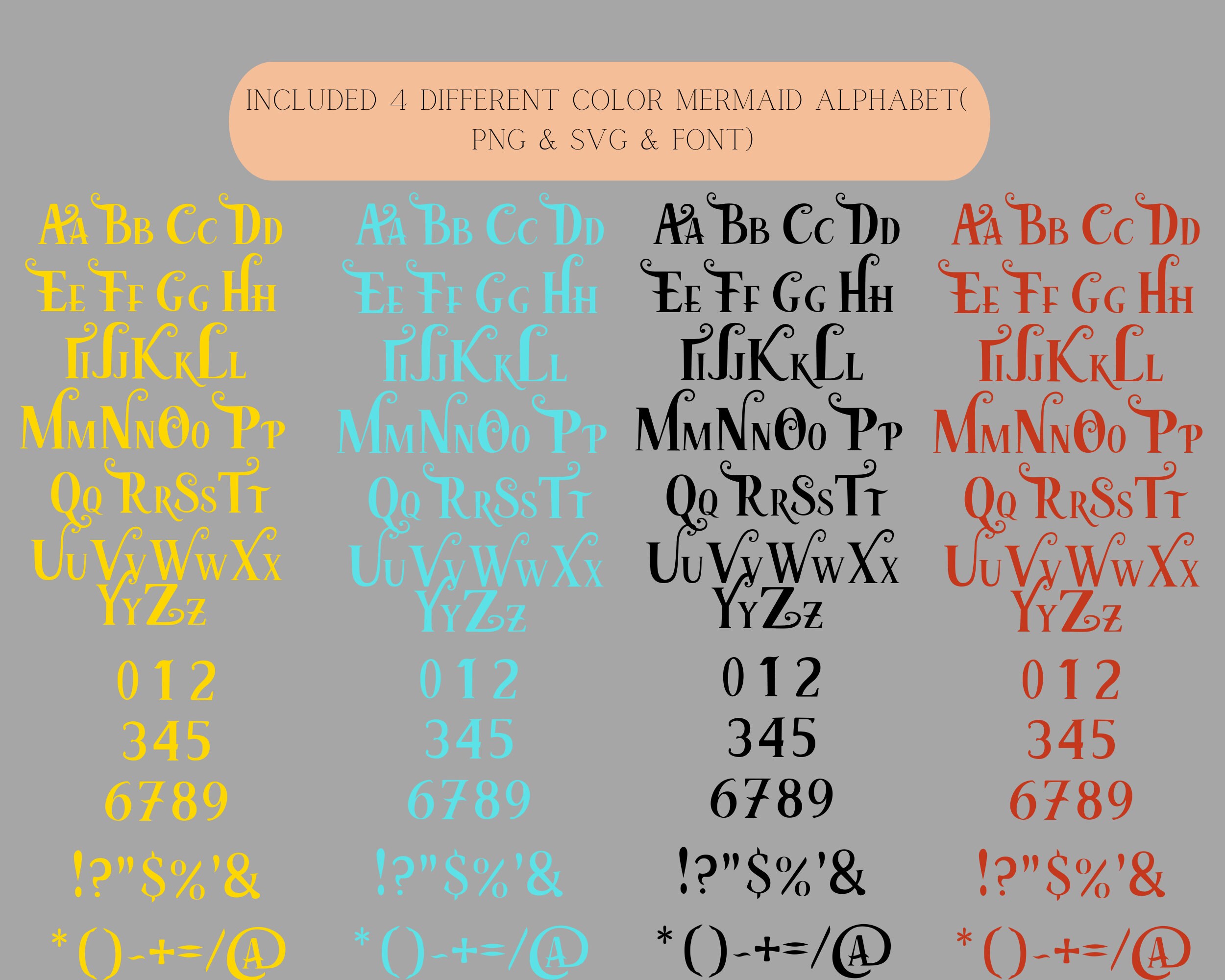 Princess Font: Alphabet Letters PNG SVG TTF (digital Download) - Etsy