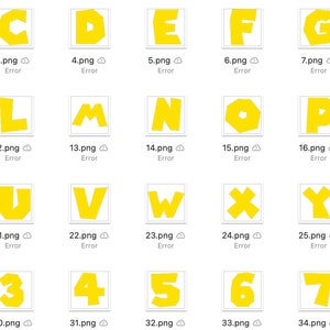 Super Mario Font: Alphabet & Numbers (SVG, PNG) Digital Download, Super ...