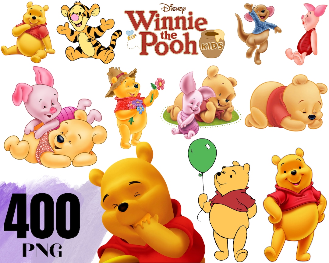 Winnie the Pooh Clipart Bundle: 400 PNG Images (digital Download) - Etsy