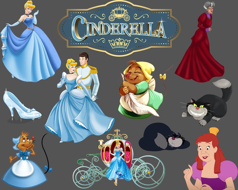 Paquete de imágenes prediseñadas de Cenicienta: PNG, SVG (descarga ...