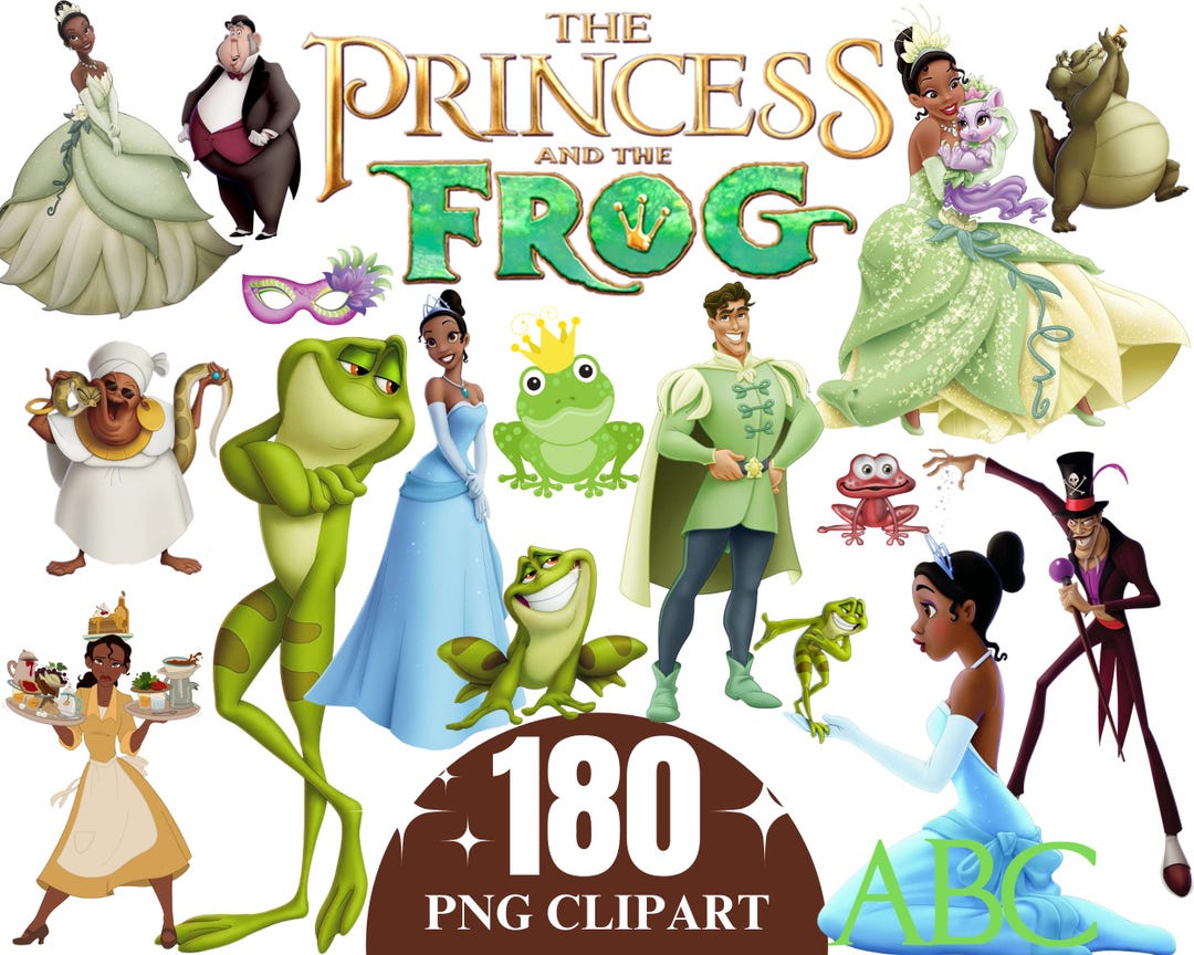 Princess and the Frog PNG Clipart Bundle (digital Download) - Etsy
